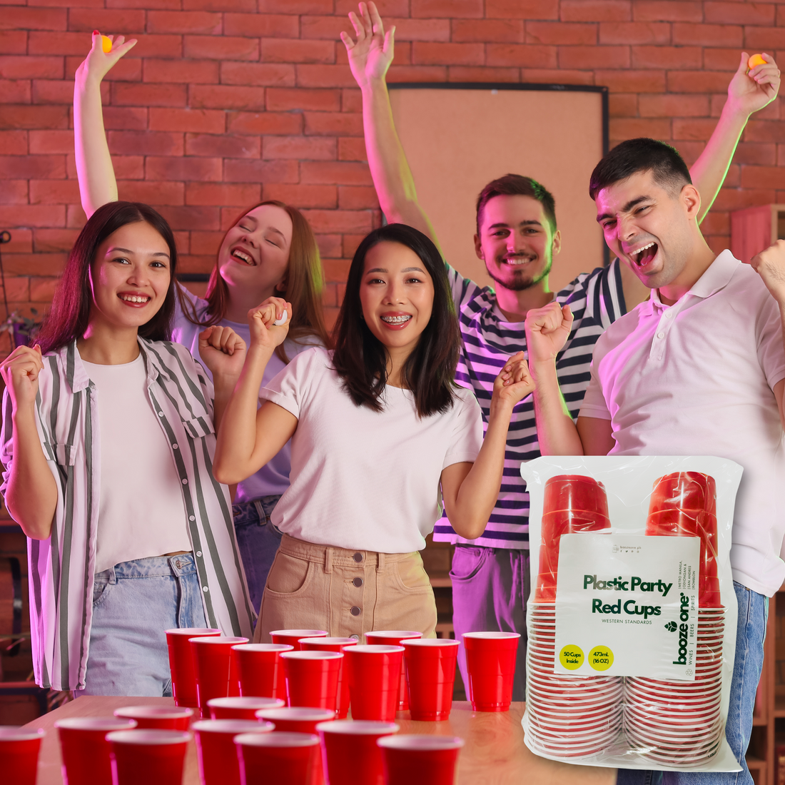 Party Red Cups 16 OZ X 50 Pcs – Booze One™ | Wines Beers Spirits
